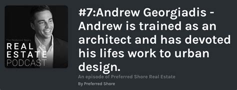 Andrew Georgiadis Featured In Preferred Shore Real Estate Podcast Plusurbia