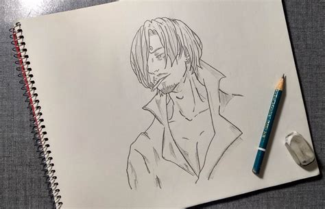 Vinsmoke Sanji Pencil Sketch Art One Piece Anime Sketch Sketches