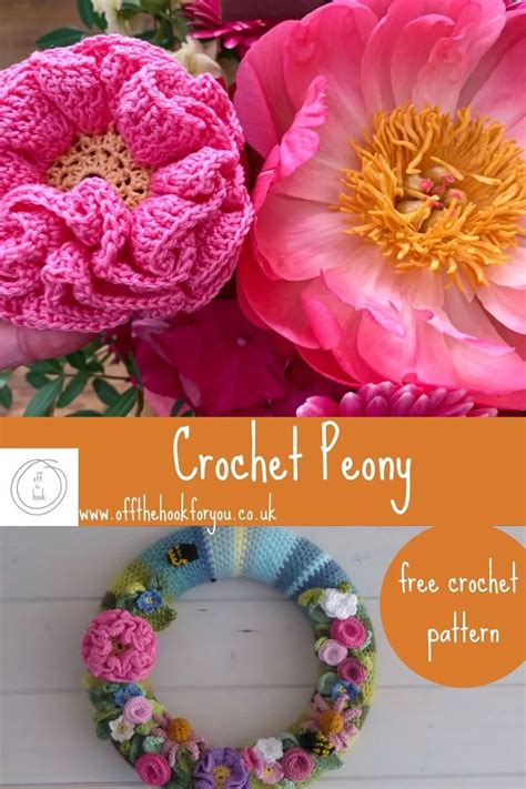 Crochet Peony Free Easy Pattern Off The Hook For You Crochet