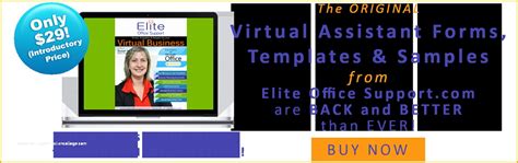Free Virtual Assistant Forms And Templates Of The Original Virtual