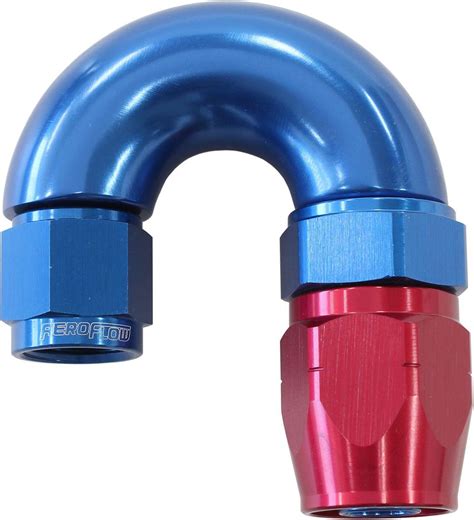 Aeroflow 550 Series Cutter Style One Piece Swivel 180° Stepped Hose En