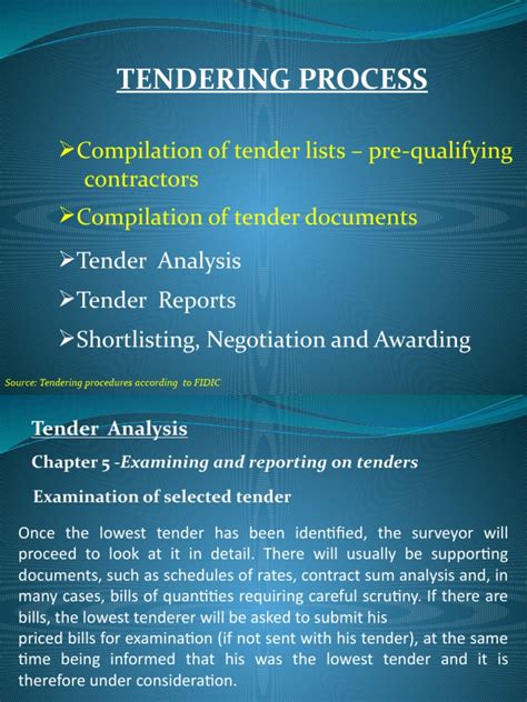 Tender Analysis And Reports Pdf Pricing Architect