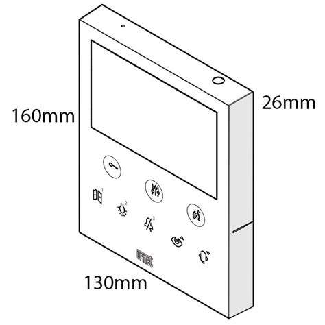 Interphone Vidéo Mains Libres Urmet Vog5 5 Pouces 2voice Blanc 1760 6