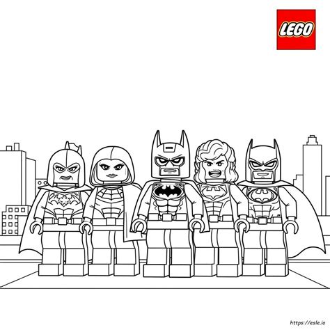 Halaman Mewarnai Lego Dc