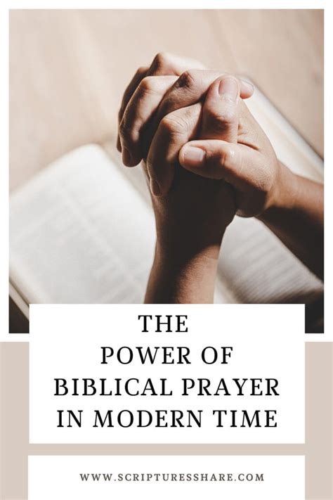 The Power Of Biblical Prayer In Modern Time