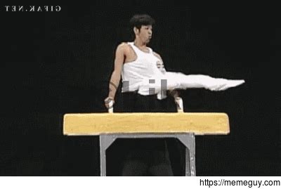 Amazingly Flexible Gymnast Meme Guy
