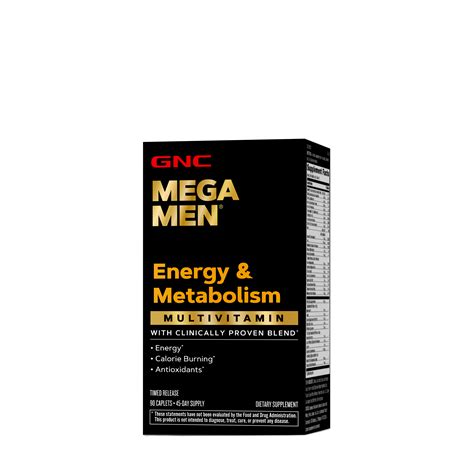 Gnc Mega Men® Energy And Metabolism Multivitamin 90 Caplets 45