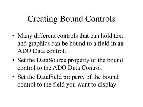 Ppt The Ado Data Control Powerpoint Presentation Free Download Id