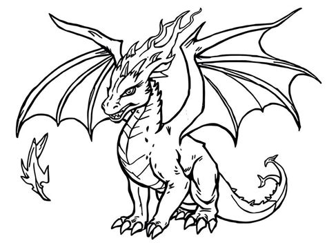 Friendly Dragon Coloring Page Free Printable Coloring Page