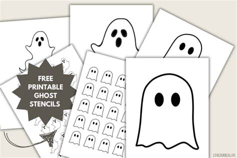 Free Ghost Outline Printable Simple Ghost Drawing And Halloween Stencil