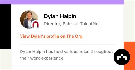 Dylan Halpin Director Sales At Talentnet The Org