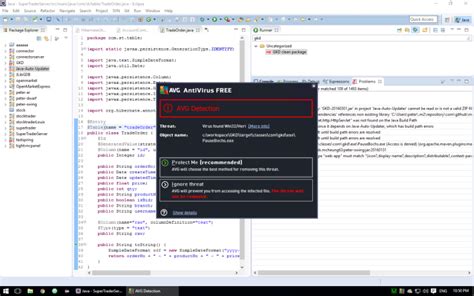 Having A Exe In A Java Project Is Trouble When You Have AVG Anti Virus