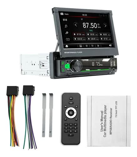 Tela Retrátil De 7 Polegadas Para Carro Mp5 Mp4 Mp3 Player B