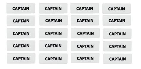 Morel Captain Batch In White Acrylic Pinback Use For School Desertcart India