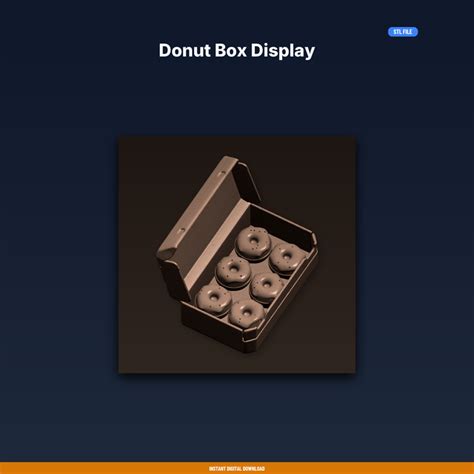 3d Printable Donut Box Display Stl File For 3d Printing By Forgefile