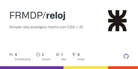 Github Frmdpreloj Simple Reloj Analógico Hecho Con Css Js