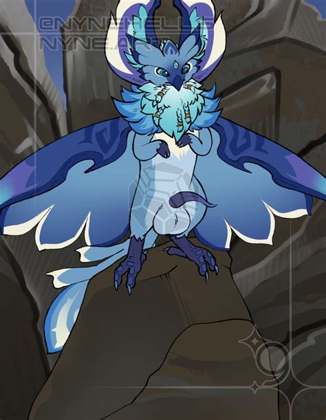 Rule 34 3 Fingers 3 Toes Absurd Res Artist Watermark Balls Beak Blue Body Blue Eyes Blue Fur
