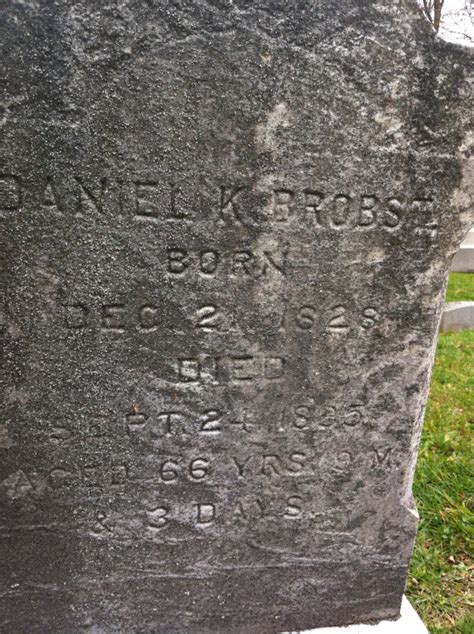 Daniel Kistler Brobst 1828 1895 Find A Grave Memorial