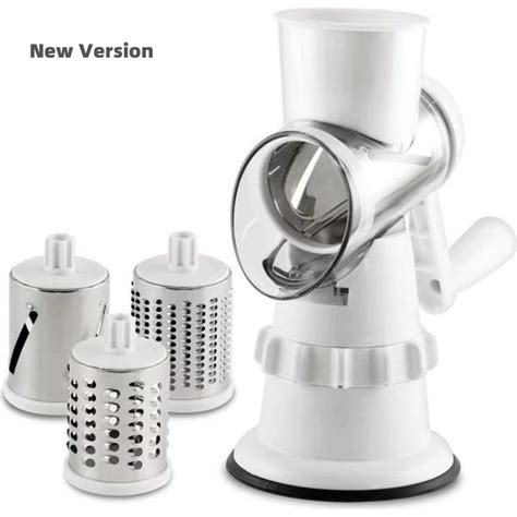 Cheese Graters With Handle Manual Cheese Shredder Rotary With 3