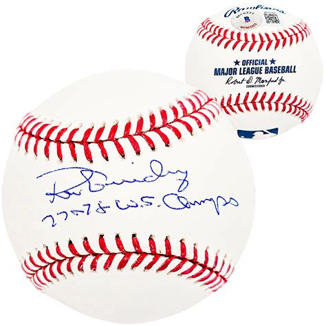 Ron Guidry Autographed Official Mlb Baseball New York Yankees 77 And 78