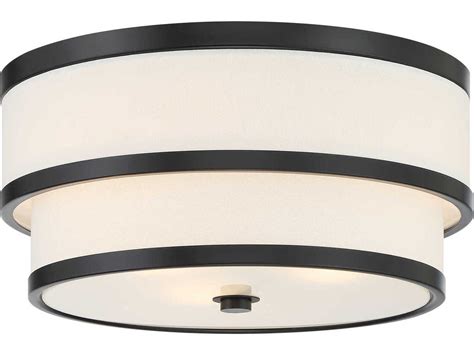 Minka Lavery Cascade 3 Light Coal Black Flush Mount Mgo244466a
