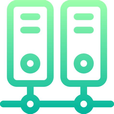 Database Basic Gradient Lineal Color Icon