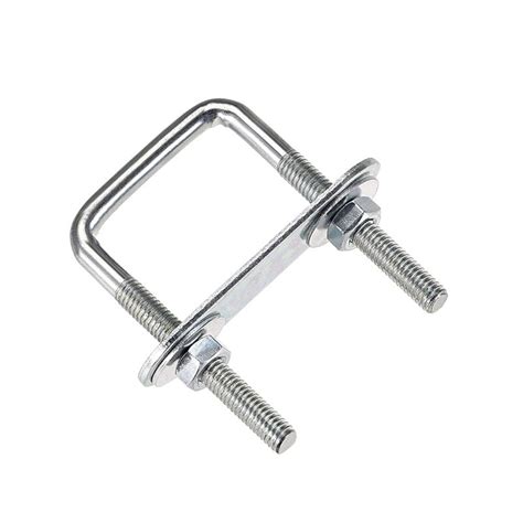 Machswon Square U Bolt2 Set Carton Steel M6 U Bolts 35mm1 38 Inner