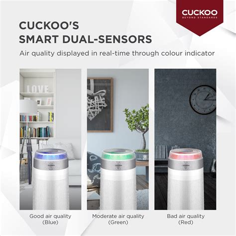 Cuckoo D Model Penapis Udara Powerful 360° Filtration