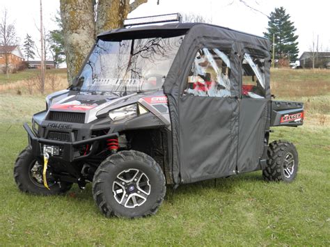 Polaris Ranger Crew 900 Full Cab Enclosure For Hard Windshield 3