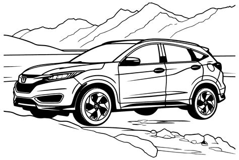 Honda Passport Coloring Page