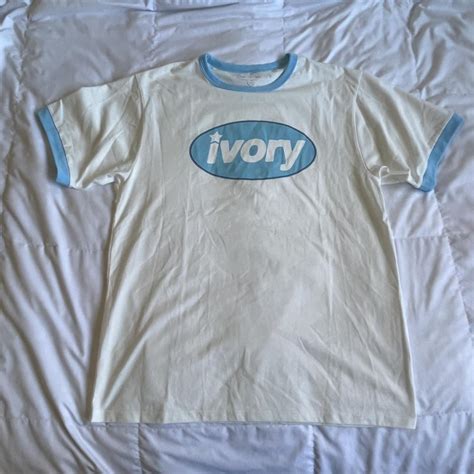 Omar Apollo Ivory Merch Ringer Tee Never Worn Size Depop