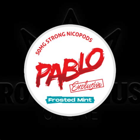 Pablo Exclusive Frosted Mint 50mg Order Snus Online