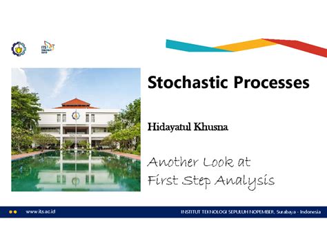 4 Another Look At First Step Analysis Stochastic Processes Hidayatul