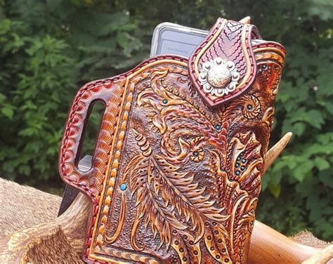 Handmade Leather Smartphone Father S Day Gift Samsung I Phone12s 13s And 14s Etsy