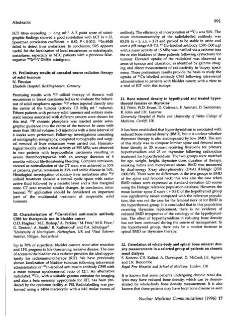 Pdf Abstract Bone Mineral Density In Hypothyroid And Treated Hyper