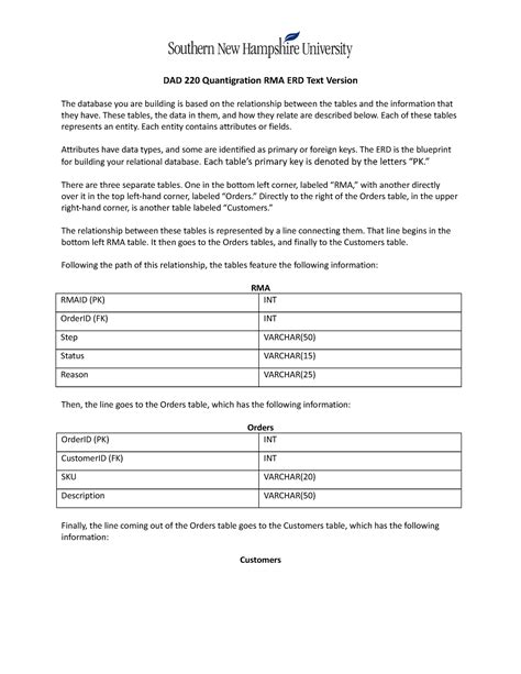 Dad 220 Quantigration Rma Erd Text Version These Tables The Data In