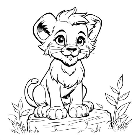 Lion Cub Coloring