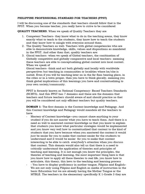 Ppst 2023 Pdf Learning Educational Assessment