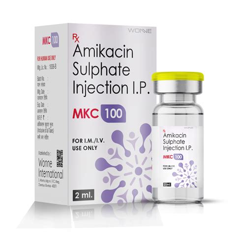Amikacin Sulphate Injection Ip 100mg Mkc 100 Injection