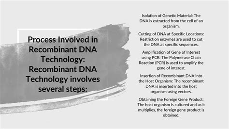 Ppt Recombinant Dna Technology Presentation Powerpoint Presentation