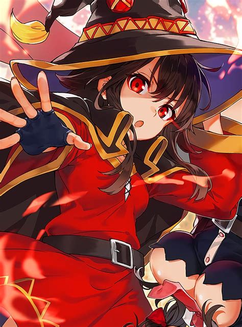 Posing Megumin Official Fan Book Illustration R Konosuba