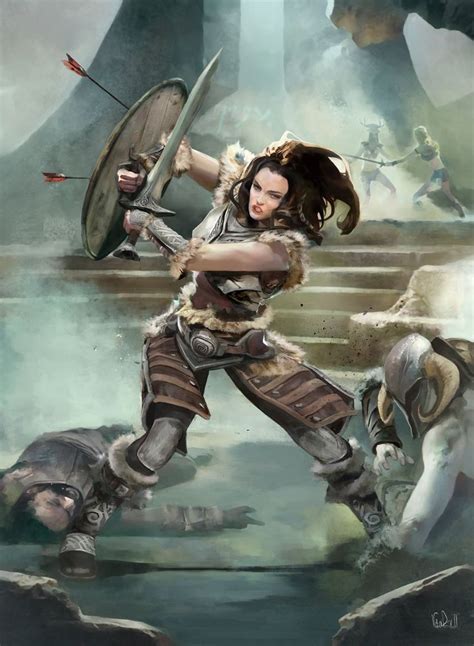 Artstation 2015 Lydia From Skyrim Daniel Vendrell Oduber Elder