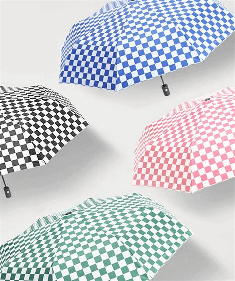 당일출고🚀 초경량 체커보드 3단 우산 예쁜 우양산 Uv자외선 차단 여름 장마 필수템☀☂ 4color 에이블리