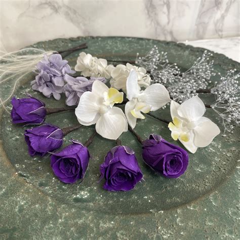 No．207 結婚式 成人式 卒業式 紫薔薇 胡蝶蘭 商品一覧 結婚式の髪飾りならatelier Citron