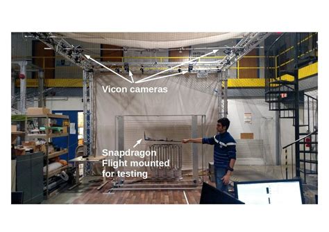 Visual Inertial Odometry Test Setup Showing Snapdragon Flight Mounted