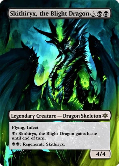 Skithiryx The Blight Dragon Magic The Gathering Proxy Cards
