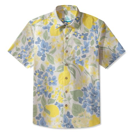 Leosware® Mens Hawaiian Shirt Short Sleeve Button Up 95 Polyester 5