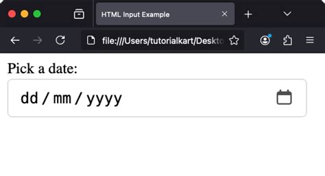 Html Input Date