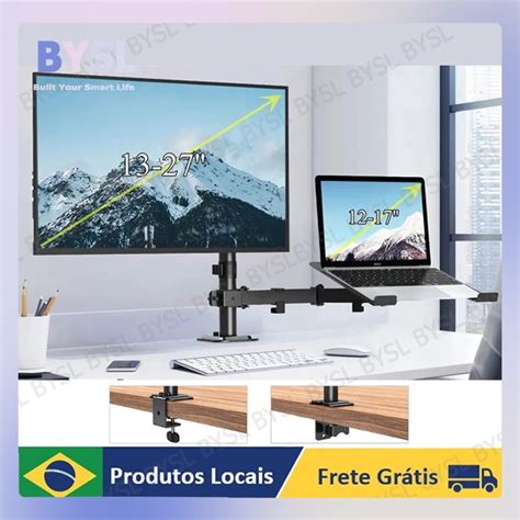 Suporte Notebook E Monitor Até 32 Braço Articulado 360º Nf Shopee