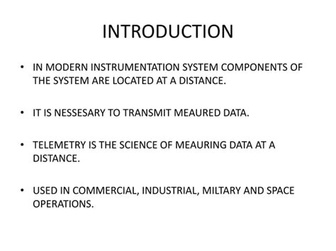 Telemetry Types Frequencyposition And Multiplexing In Telemetry Pptx